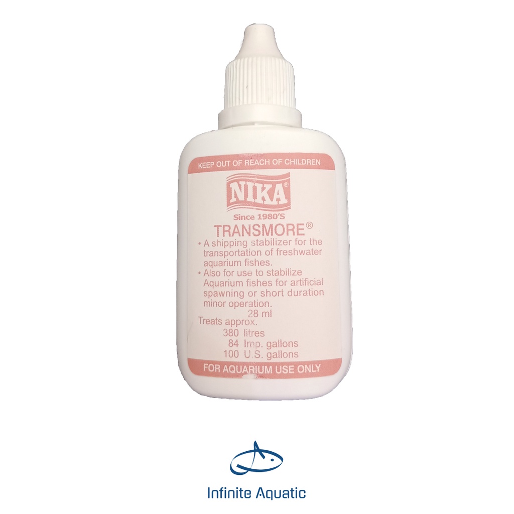 Jual Nika Transmore 28mL Obat Penenang ikan | Shopee Indonesia