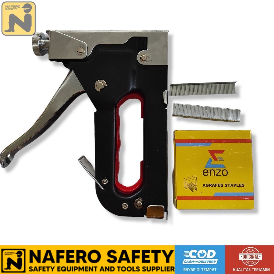 Jual Isi REFILL Staples Stapler Gun 8mm Tembak 1 pak enzo HARGA 1 KOTAK ...
