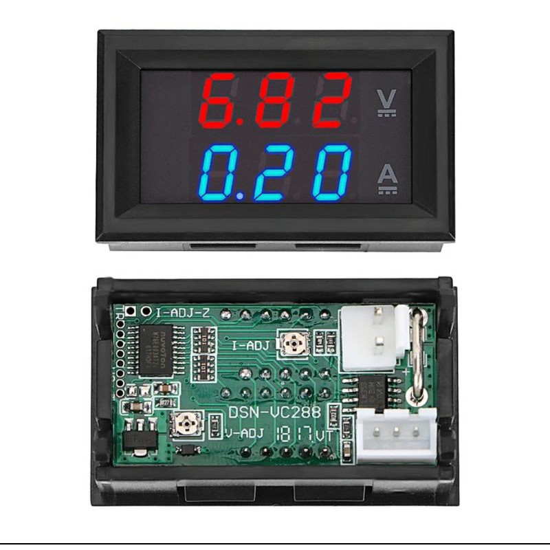 Jual VoltMeter Digital Mini DC 0-100V 10A Ampere Volt Meter Tampilan Ganda Ammeter | Shopee ...