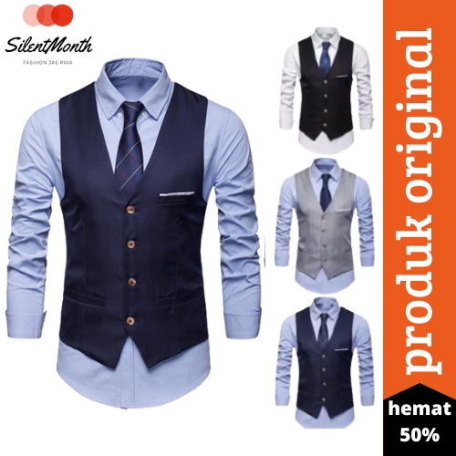 Jual ROMPI JAS PRIA ROMPI JAS PERNIKAHAN VEST ROMPI POLOS SILENTMONTH ...