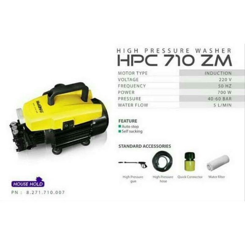 Jual multipro hpc 710 high pressure jet cleaner | Shopee Indonesia