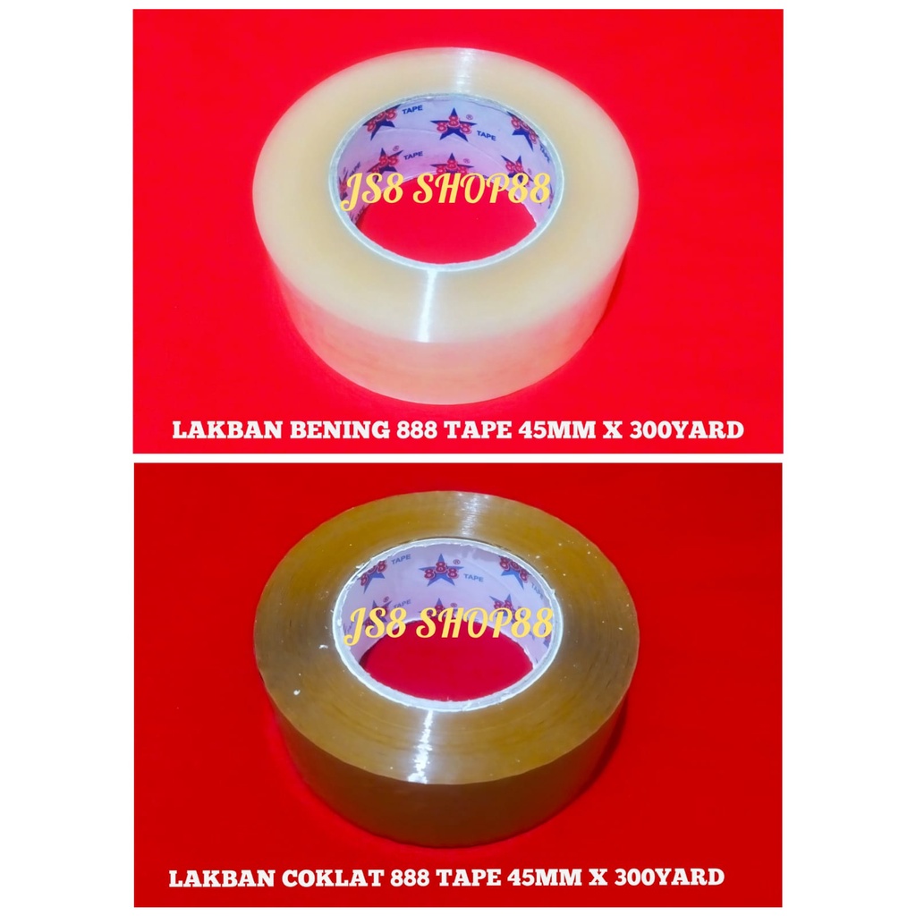Jual LAKBAN BENING 45MMX300YARD / LAKBAN COKLAT 45MM X 300YARD / LAKBAN ...