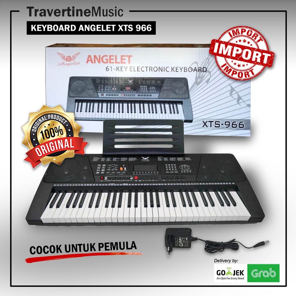 Jual Piano Keyboard Untuk Anak dan Dewasa Angelet XTS-966 Original ...