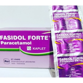 Jual Fasidol Forte Paracetamol 650 Mg - Obat Demam Penurus Panas Sakit ...