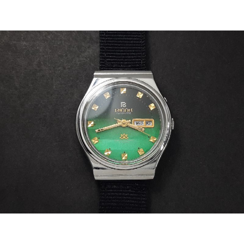 Jual Ricoh Sakura Green Dial Automatic Watch | Shopee Indonesia