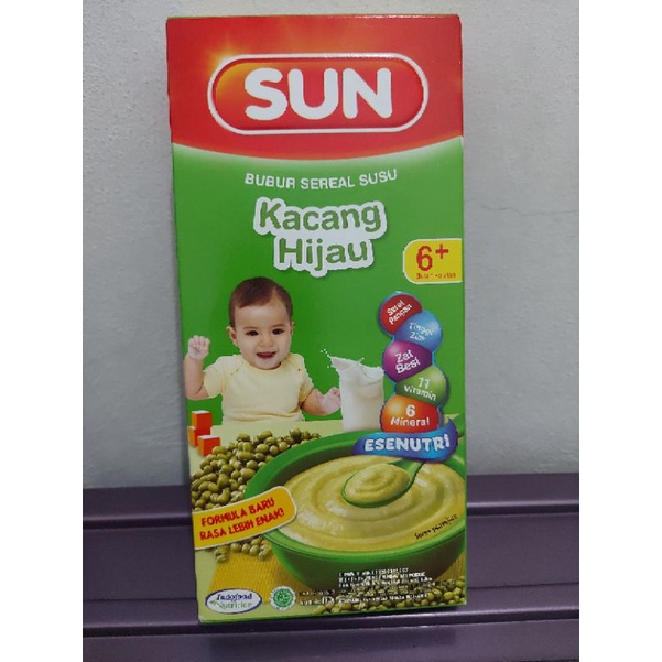 Jual Bubur Sun Mpasi KACANG HIJAU Kemasan Box 120gr | Shopee Indonesia