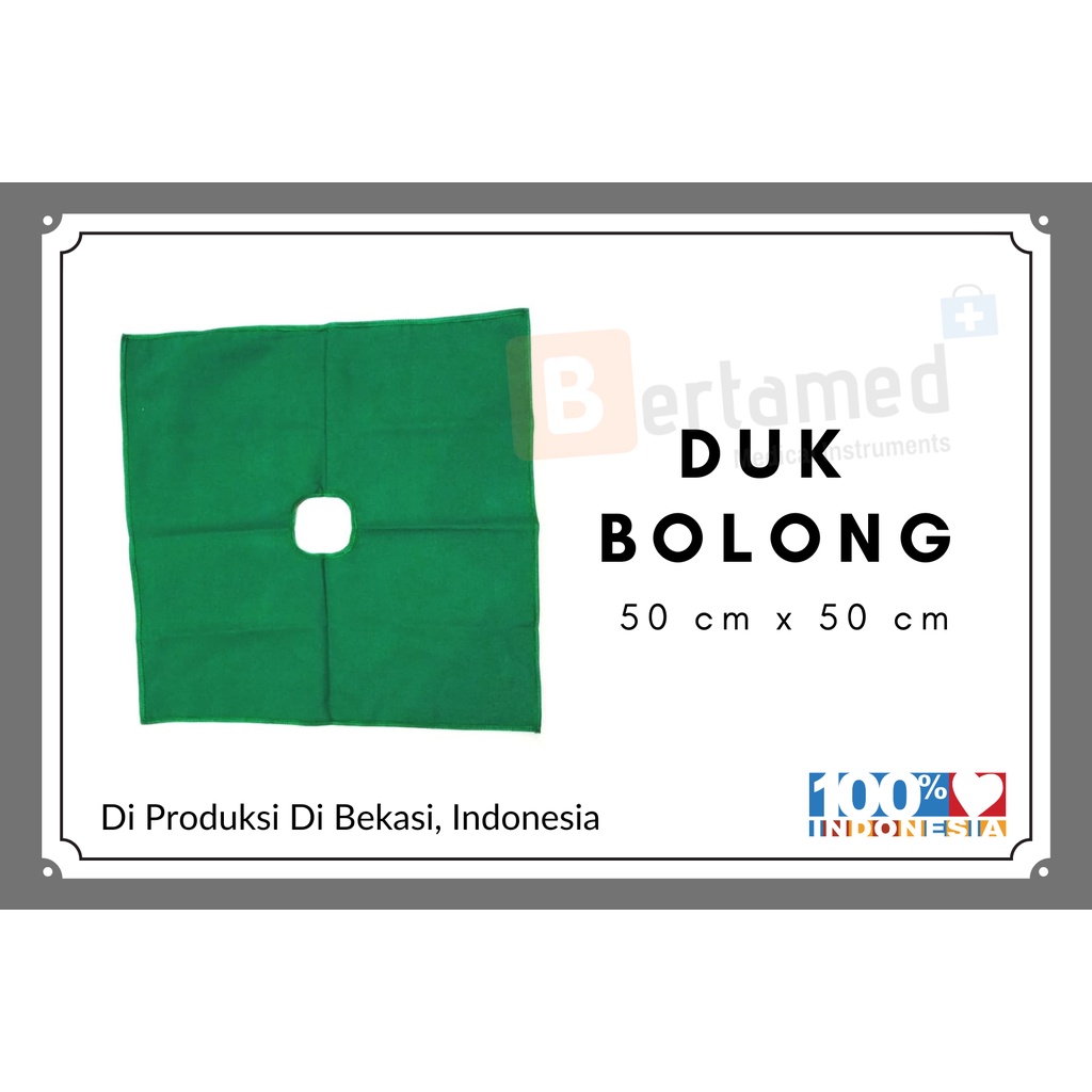 Jual Duk Bolong Kain 25 cm x 25 cm / Duk Lubang 24 cm x 25 cm Kain ...