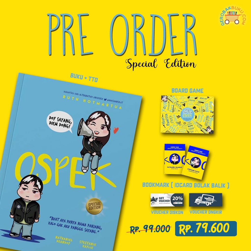 Jual PRE ORDER SPECIAL EDITION NOVEL OSPEK Indonesia|Shopee Indonesia