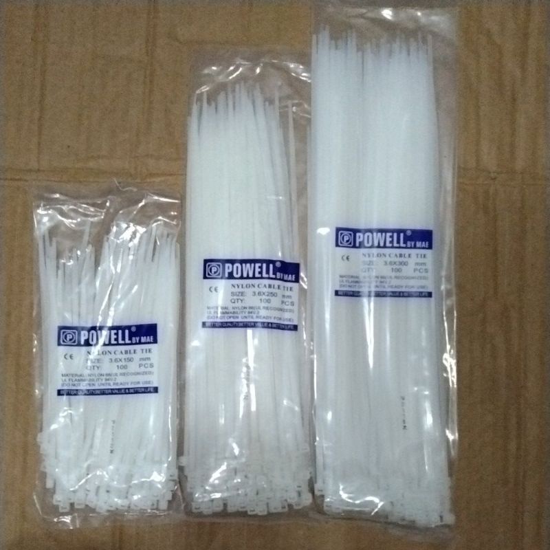 Jual Kabel Tis Cable Tie Kabel Ties 10cm 15cm 20cm 25cm 30cm Warna Putih di kota pontianak ...