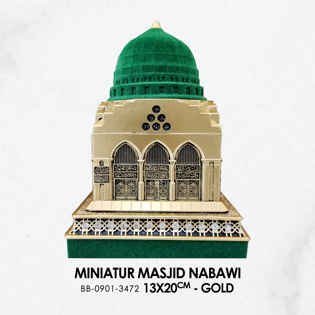Jual Miniatur Masjid Nabawi Made Turki 13x20cm (Spesial Orderan ...