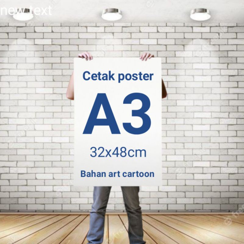 Jual CETAK POSTER UKURAN A3 LEBIH TEBAL & MENGKILAP | Shopee Indonesia