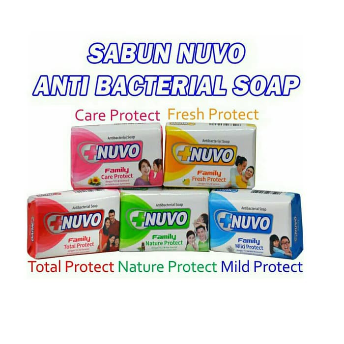 Jual SS Nuvo Family Bar Soap Sabun Batang 76 g Nature Care Total Fresh Mild Protect WGS | Shopee ...