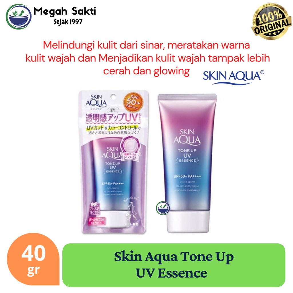 Jual Megah Sakti - Skin Aqua Tone Up Uv Essence Spf 50- Pelindung Cahaya Matahari | Shopee Indonesia