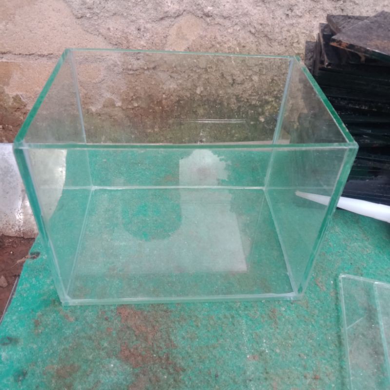 Jual aquarium soliter ikan cupang dan ikan hias 15x15x20 | Shopee Indonesia