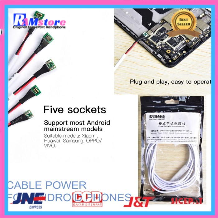 Jual CABLE POWER FOR ANDROID PHONES | Shopee Indonesia