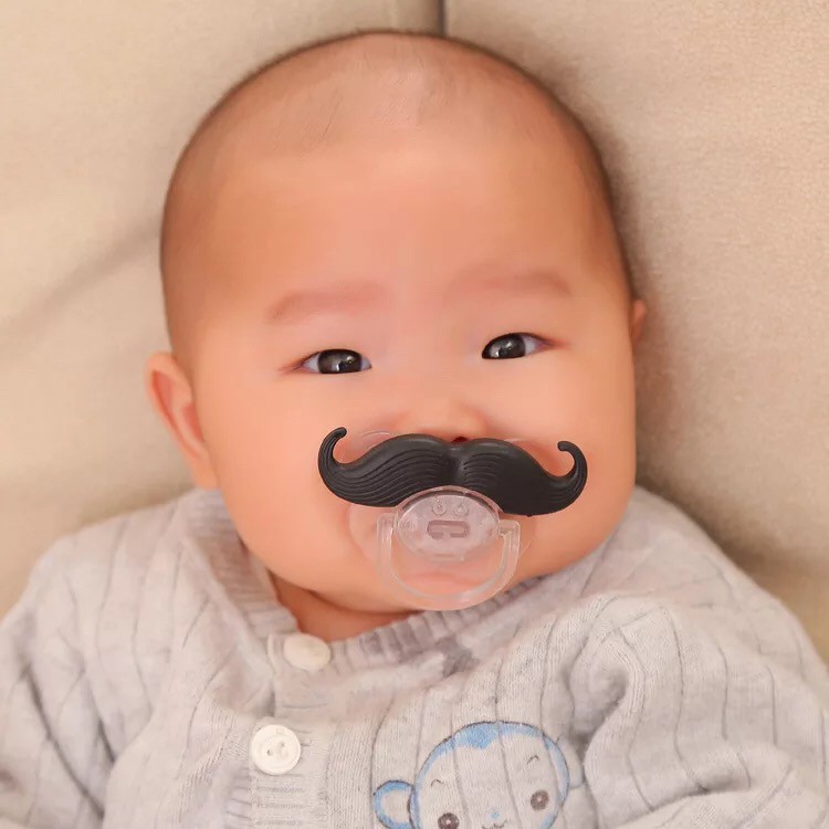 Jual EMPENG KUMIS / DOT/ KOMPENG BAYI / PACIFIER BAYI LUCU BENTUK KUMIS ...