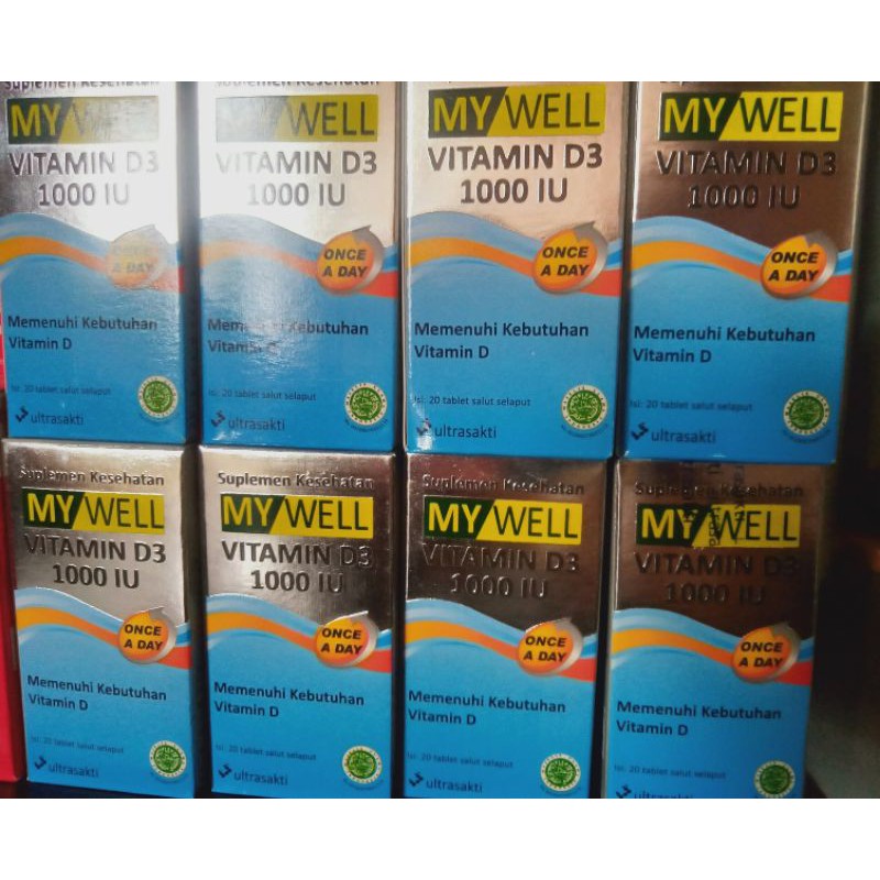 Jual My well vitamin D3 / Vitamin D3 1000 iu | Shopee Indonesia