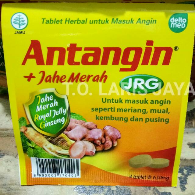 Jual ANTANGIN TABLET HERBAL UNTUK MASUK ANGIN (ISI 4 TABLET) | Shopee ...