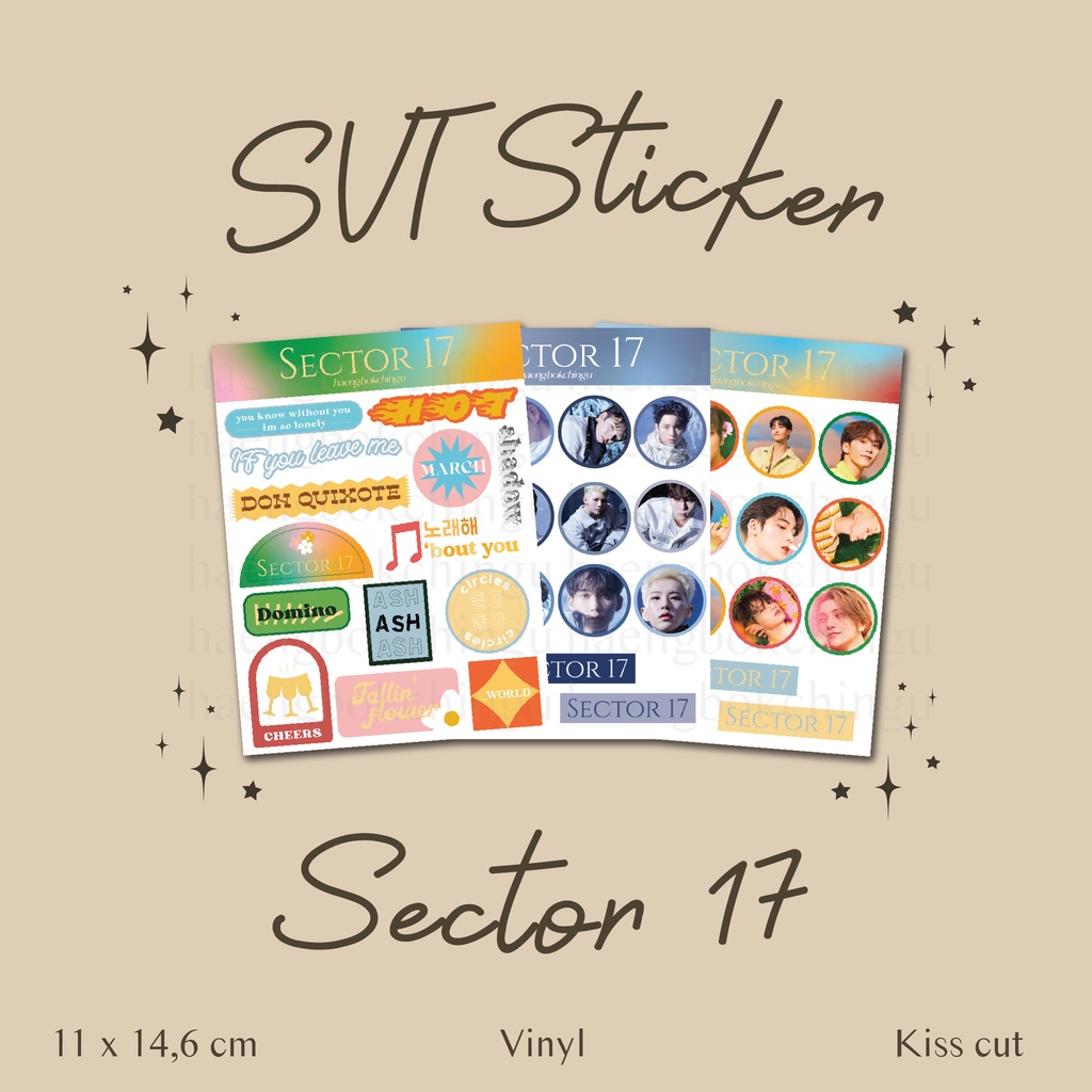 Jual Seventeen Sector 17 Sticker | Shopee Indonesia