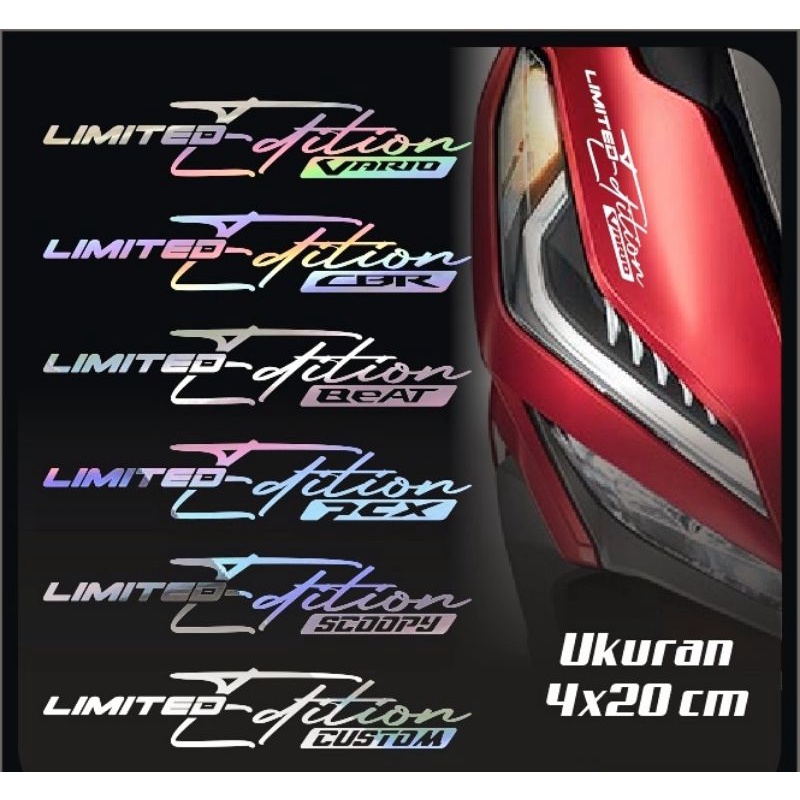 Jual Stiker Limited Edition New / Stiker Motor / Stiker Custom | Shopee ...