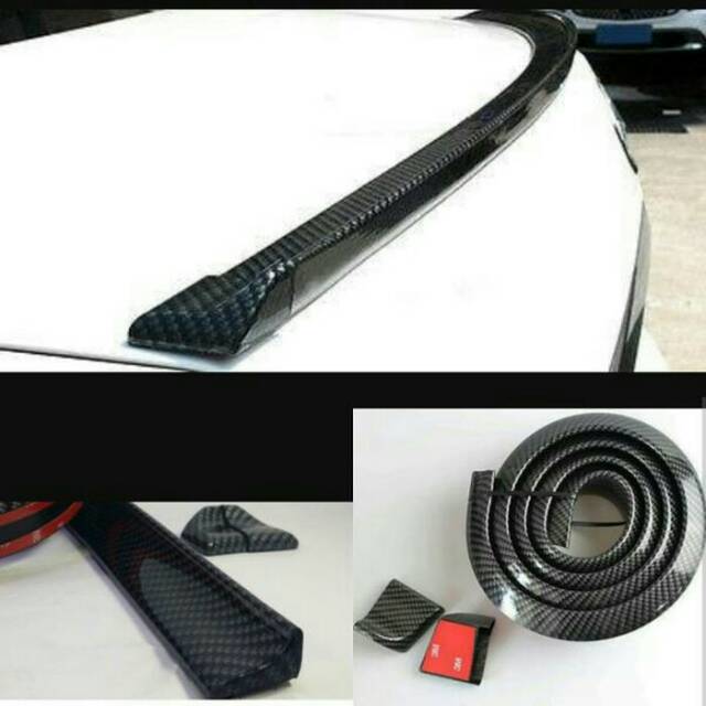 Jual RUBBER SPOILER UNIVERSAL SAMURAI DUCKTAIL CARBON 3D Indonesia ...