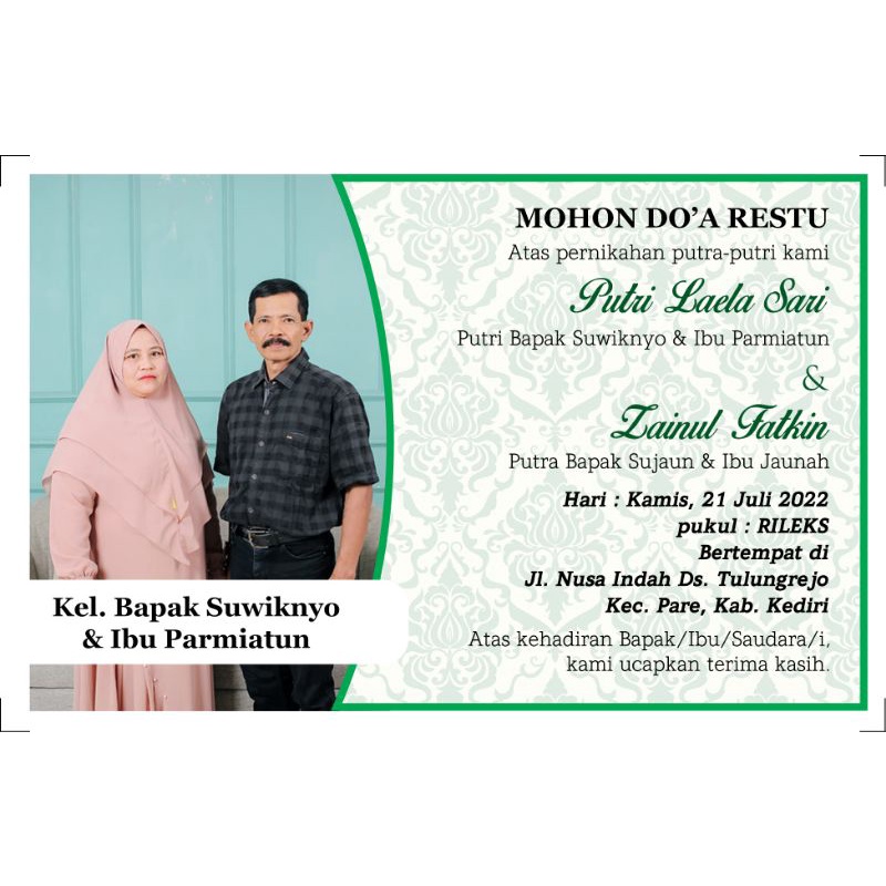 Jual Undangan Punjungan / tonjokan / besek / undangan nasi kotak untuk ...