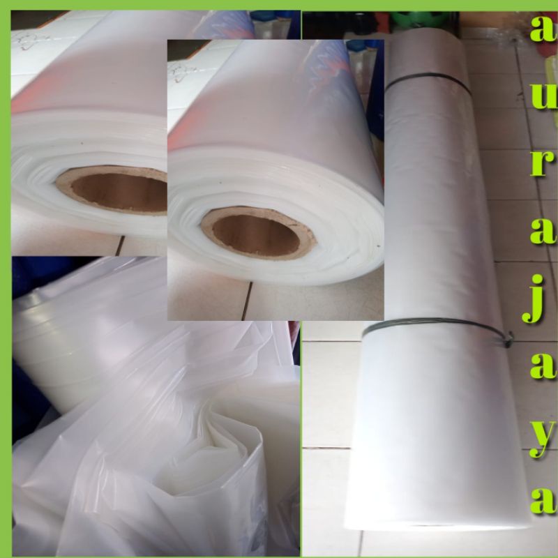 Jual plastik UV lebar 4 meter panjang 25 meter ukuran 4x25 ketebalan 200 micron plastik bening ...
