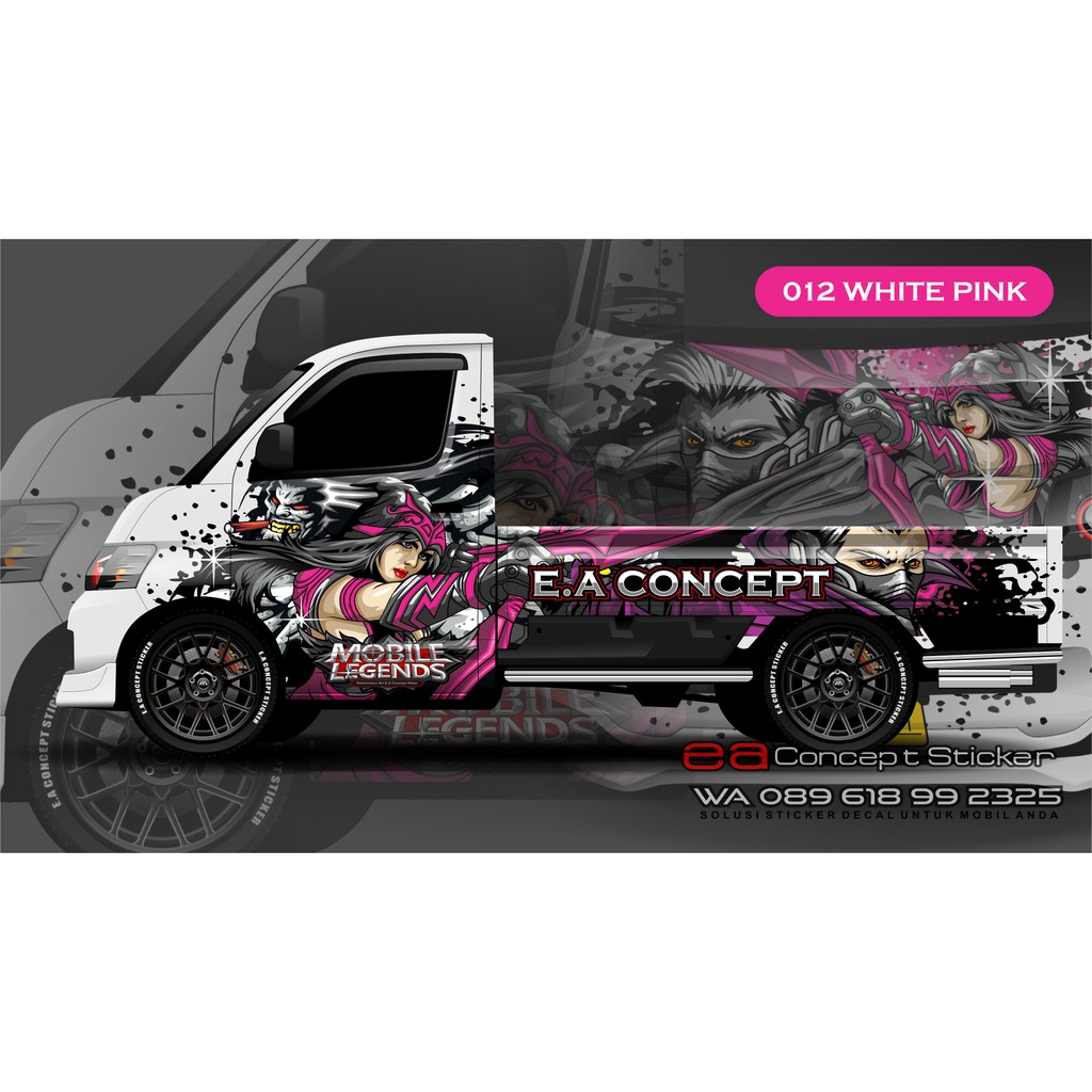 Jual decal gran max granmax putih mobile legend bahan premium Indonesia ...