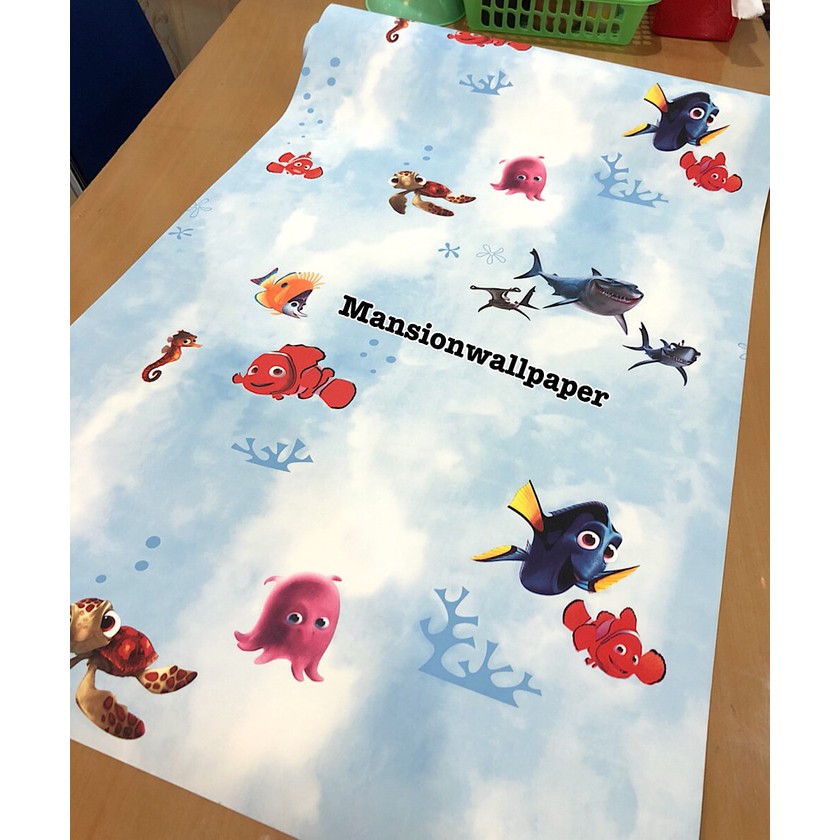 Jual Wallpaper Dinding Anak Finding Nemo Dory Laut Biru Under the Sea ...