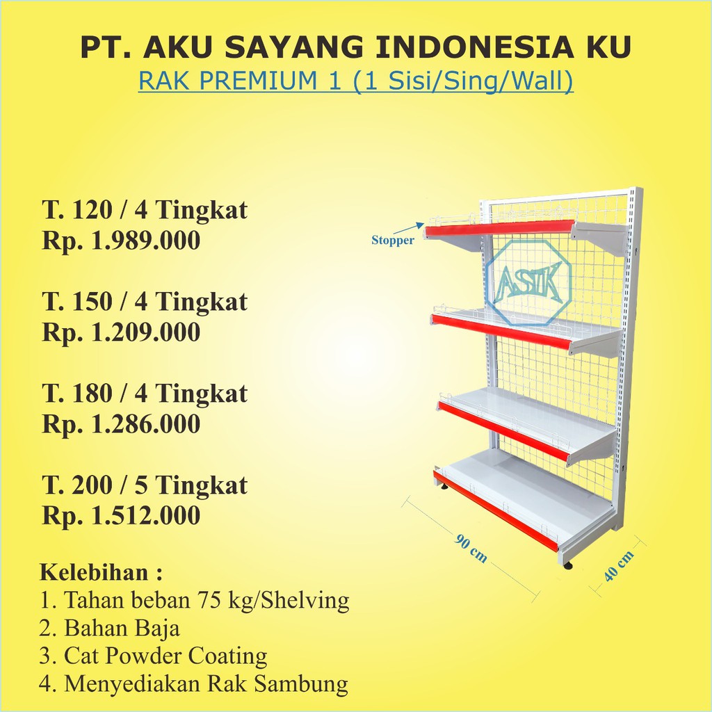 Rak Minimarket / Rak Supermarket / Rak Gondola Langsung Pabrik | Shopee ...