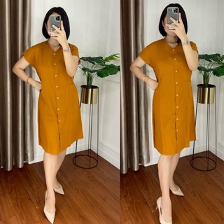 Jual Daster Polos Full Kancing Dres Polos Kancing Depan Bahan Rayon ...