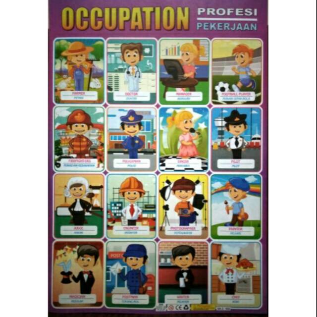 POSTER EDUKASI / PROFESI/ PEKERJAAN/[OCCUPATION] | Shopee Indonesia