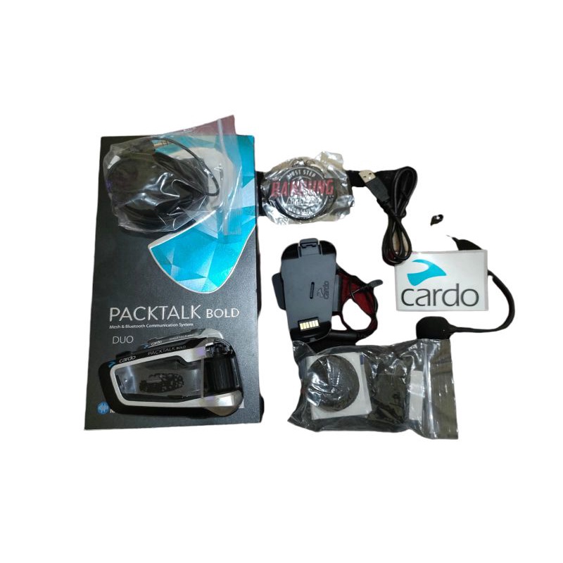 Jual Cardo packtalk bold intercom motor single dengan box dus luar ...