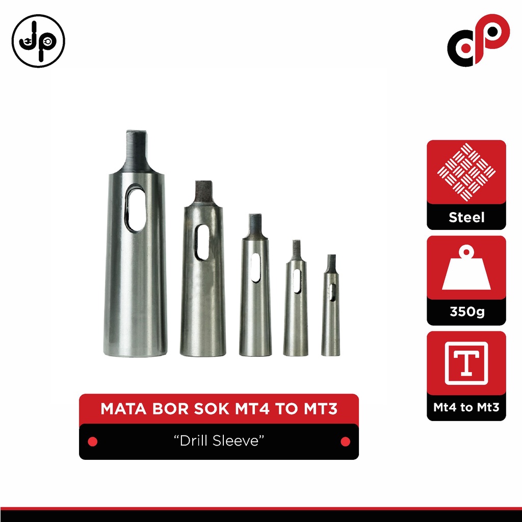 Jual Drill Sleeve | Sock Bor | Mata Bor Sok Mt4 to Mt3 | Shopee Indonesia