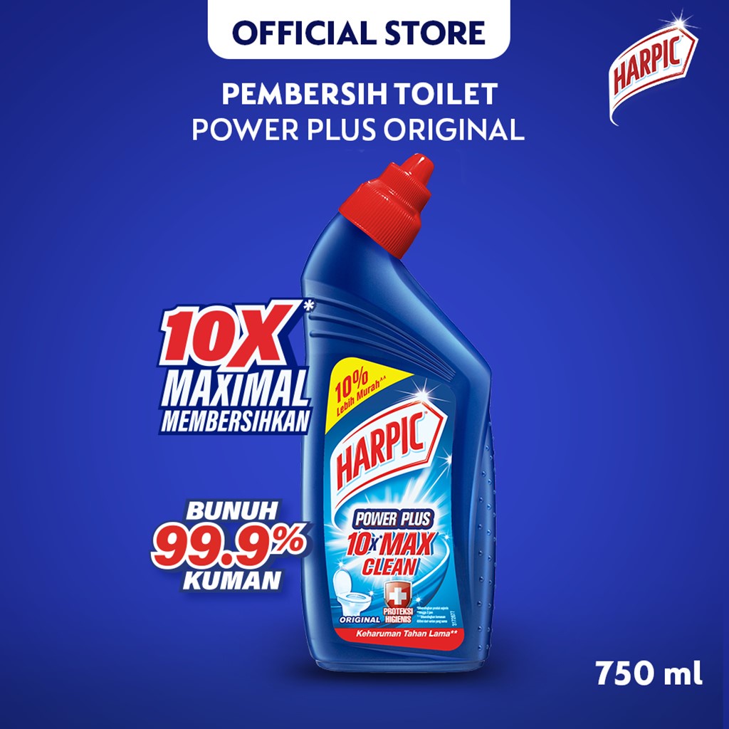 Jual Harpic Power Plus Original 750ml Bottle [Pembersih Toilet ...