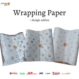 Jual Wrapping paper/kertas putih/pembungkus kado, makanan, hampers, kue ...