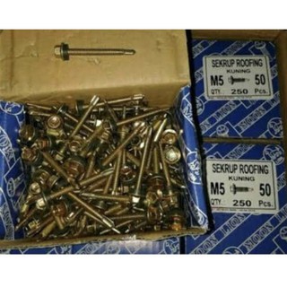 Jual Roofing Paku Sekrup Baut Roofing 5 cm Atap Spandek Baja Ringan ...