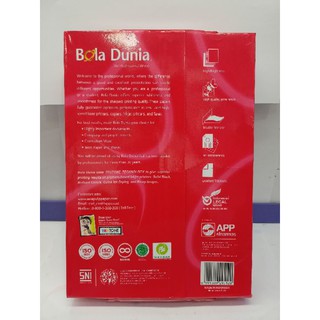 Jual kertas HVS Poto Copy Bola Dunia A4 80gsm 1 rim 500 lembar | Shopee ...