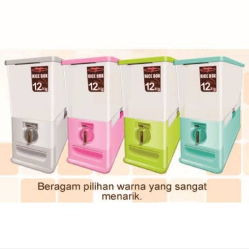 Jual [SUSE] MASPION MRD 12 MRD12 TEMPAT DISPENSER RICE BOX 10 12 KG ...