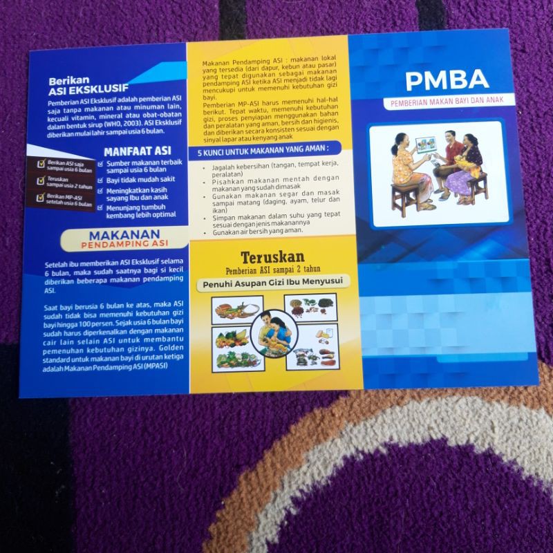 Jual Leaflet PMBA (Pemberian Makan Bayi Dan Anak) | Shopee Indonesia