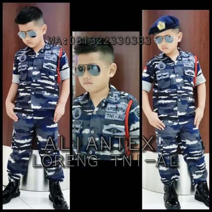 Jual LORENG TNI-AL/ KOSTUM ANAK/BAJU PROFESI ANAK - 4-5 tahun | Shopee ...