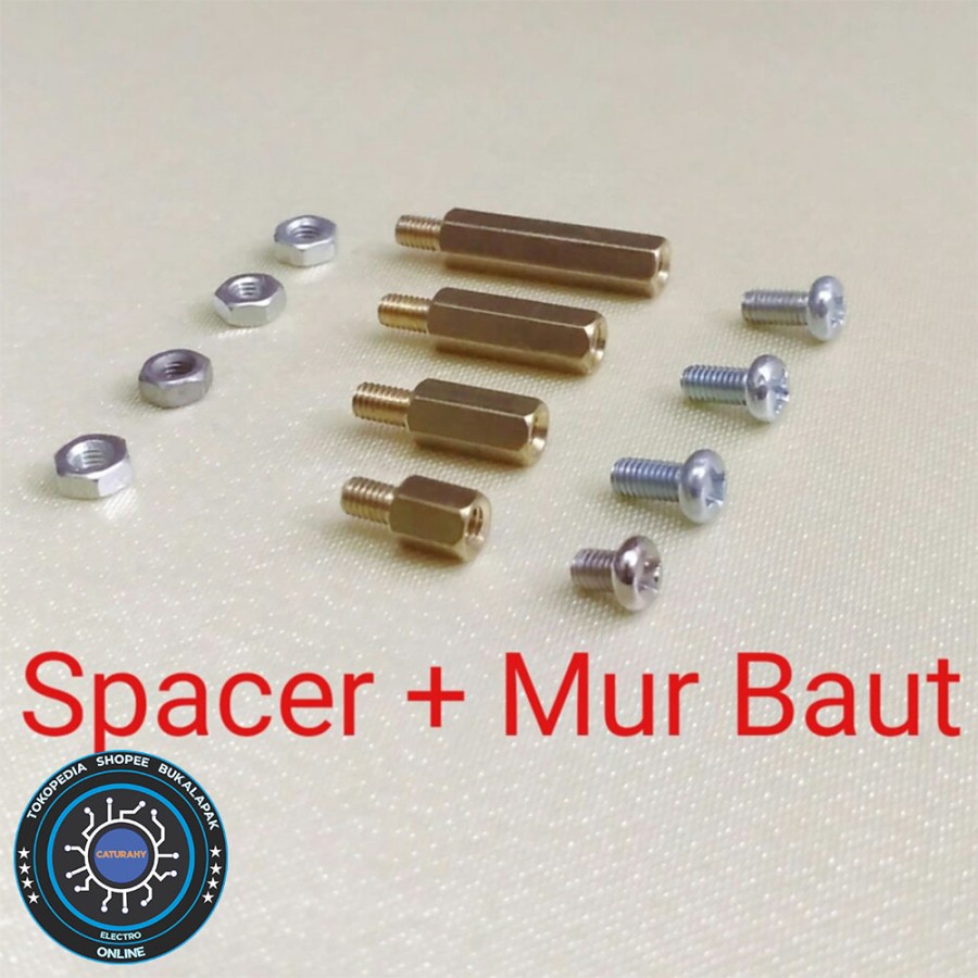 Jual spacer 3 x 6 10 14 20 25 30 40 50 spiser mur baut spicer | Shopee ...