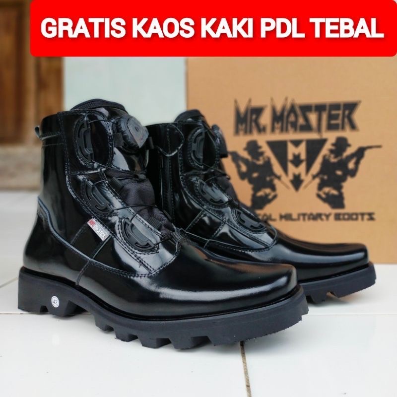 Jual SEPATU PDH TALI PUTAR KULIT ASLI KILAP MERK MR MASTER SEPATU PDH ...