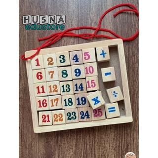 Jual meronce balok kayu huruf, angka, hijaiyah - mainan edukasi ...