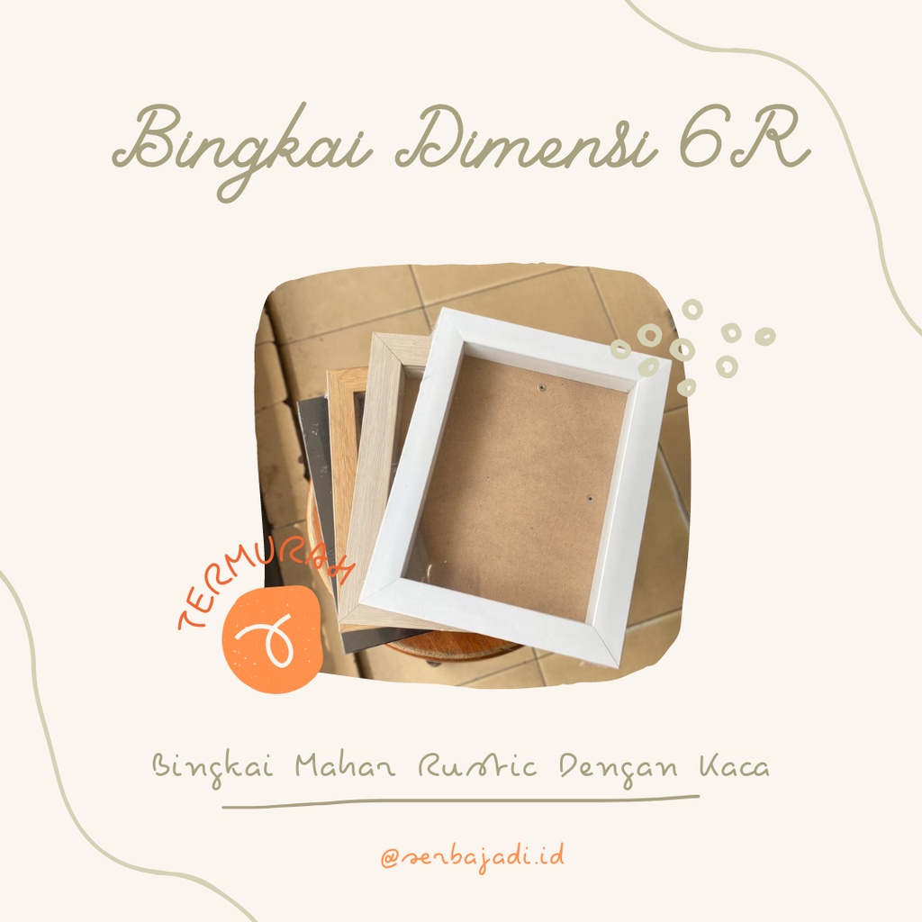 BINGKAI DIMENSI 3D 6R / Bingkai Mahar / Scrapbook / Mahar Rustic / 6R ...
