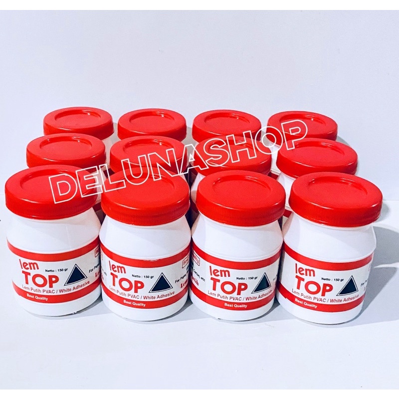 Jual lem top lem putih white glue lem putih 150gr white glue 150gr lem ...