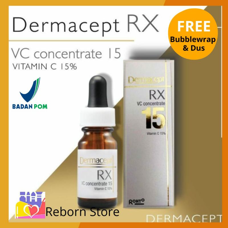 Jual DERMACEPT SERUM VIT C 15% PENCERAH WAJAH/ ANTI AGING/ UNTUK SCAR ...