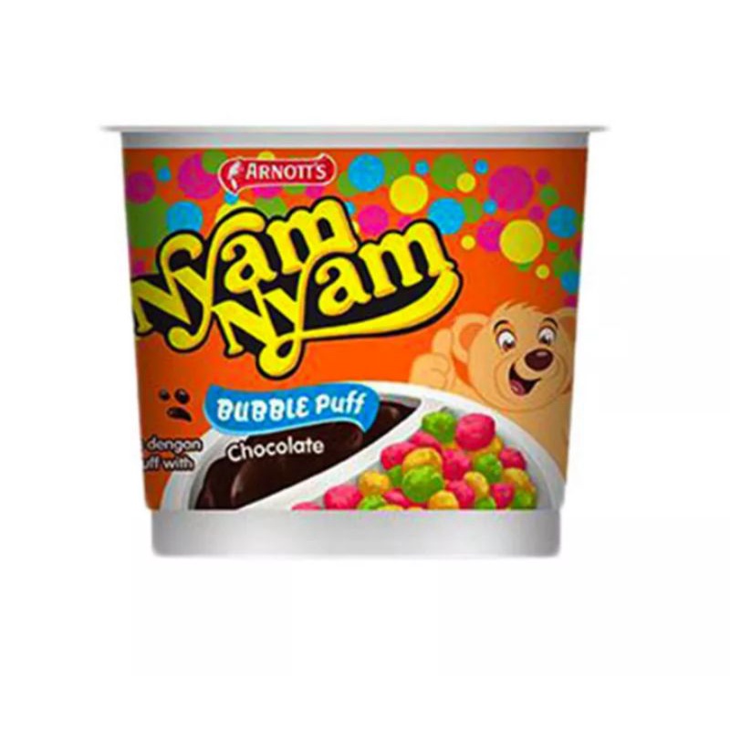 Jual Nyam Nyam Buble Puff Chocolate 18 G Shopee Indonesia