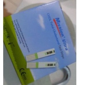 Jual Strip Cholestrol / Kolesterol / Kolestrol Mission Ultra isi 25 tes ...