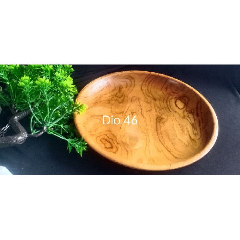 Jual Piring Makan Kayu Jati Alat kerajinan UMKM Unik Mewah Elegan ...